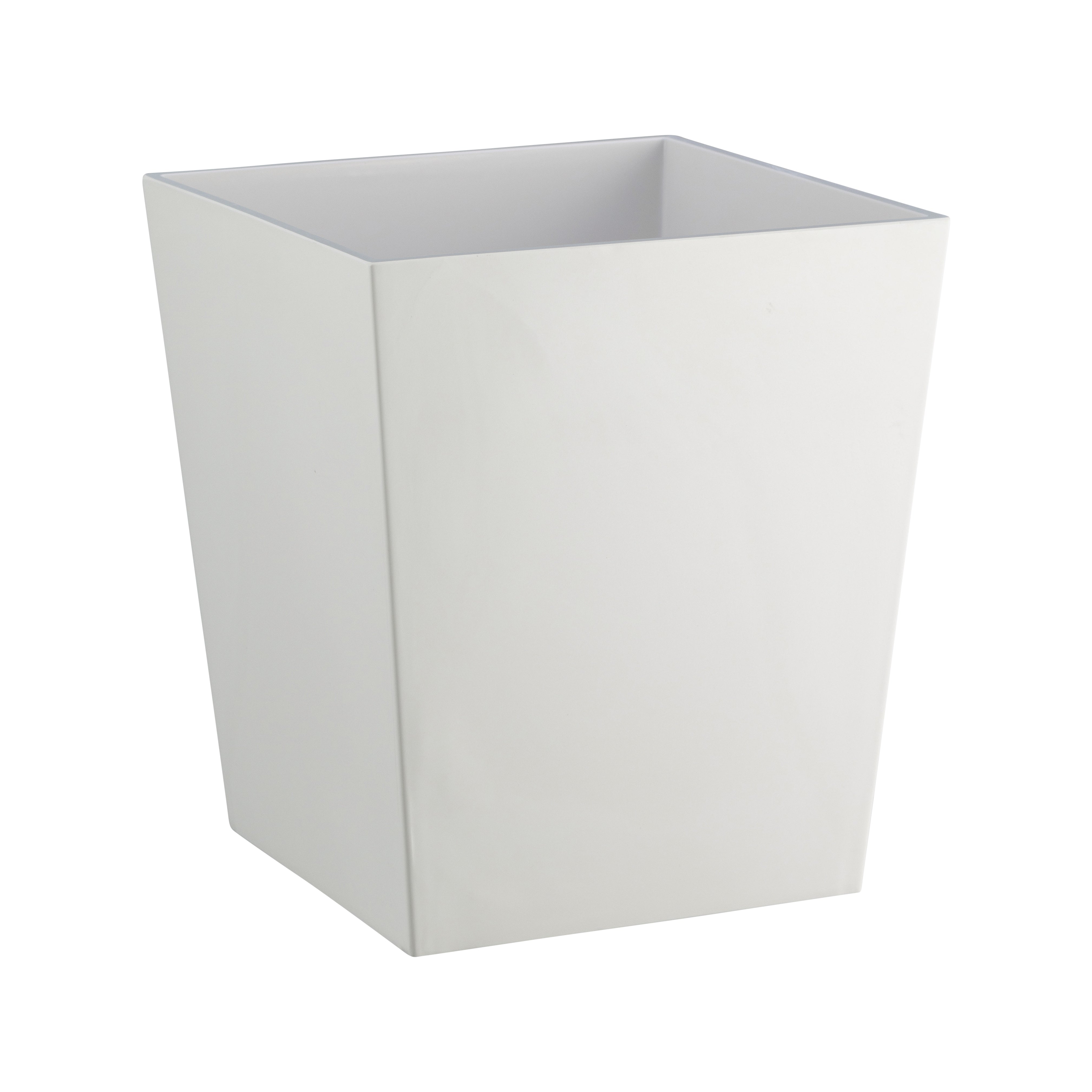 Form 8qt Square Wastebasket | Bathroom Waste Solution | Erwyn Products