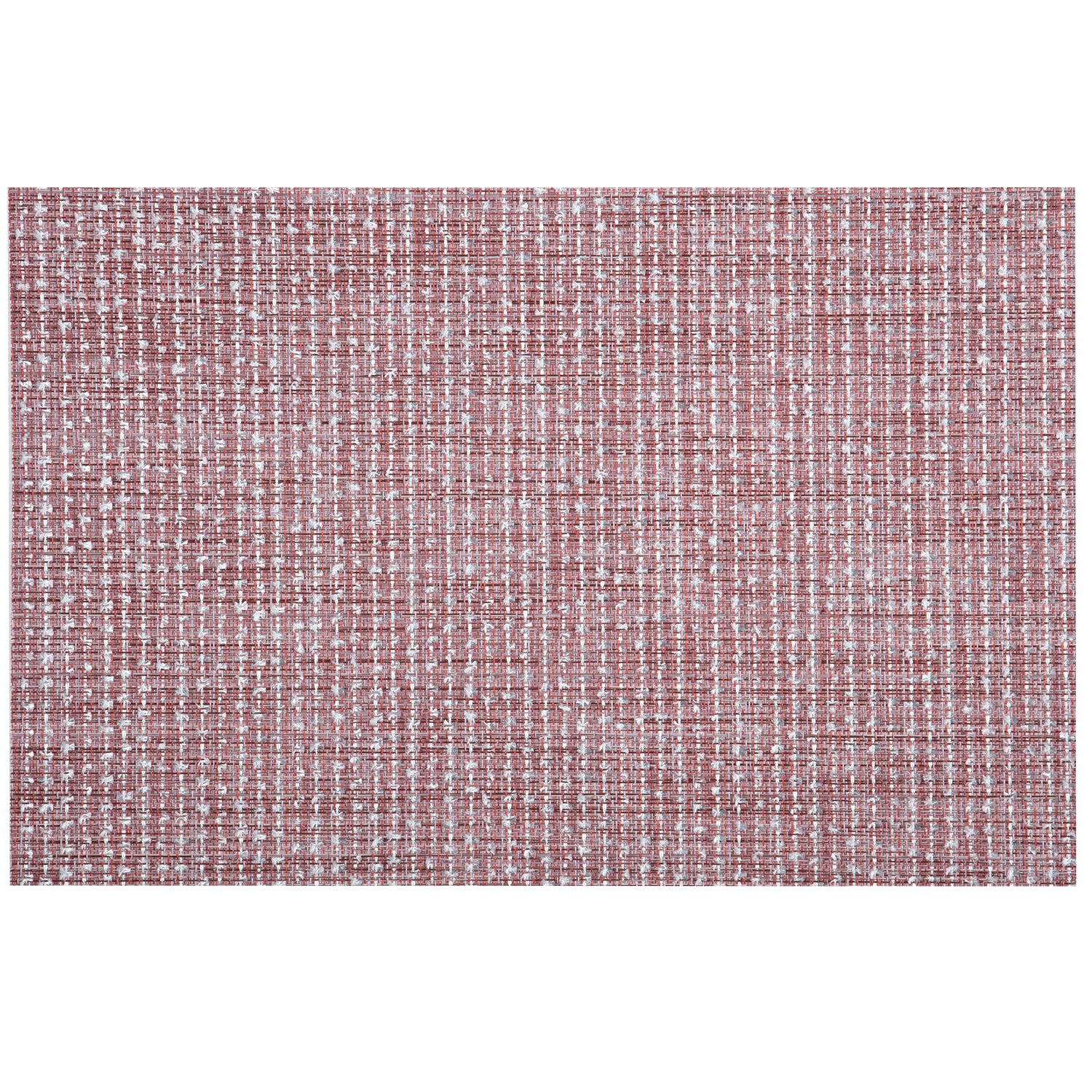 Christmas Tinsel Red and Silver Placemat Set| Erwyn Products