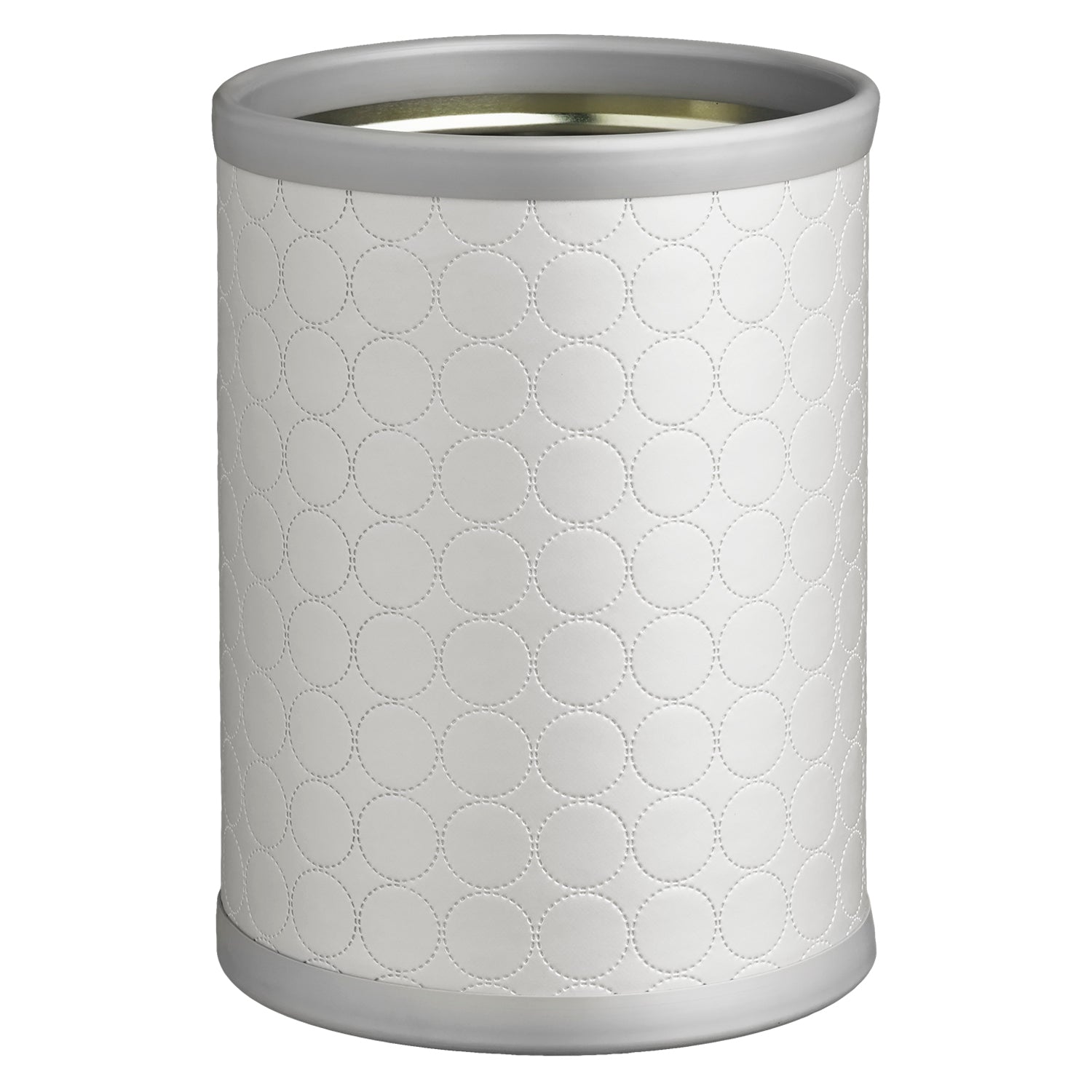 Mad Men 8qt Plus Round Metal Wastebasket | Erwyn Products