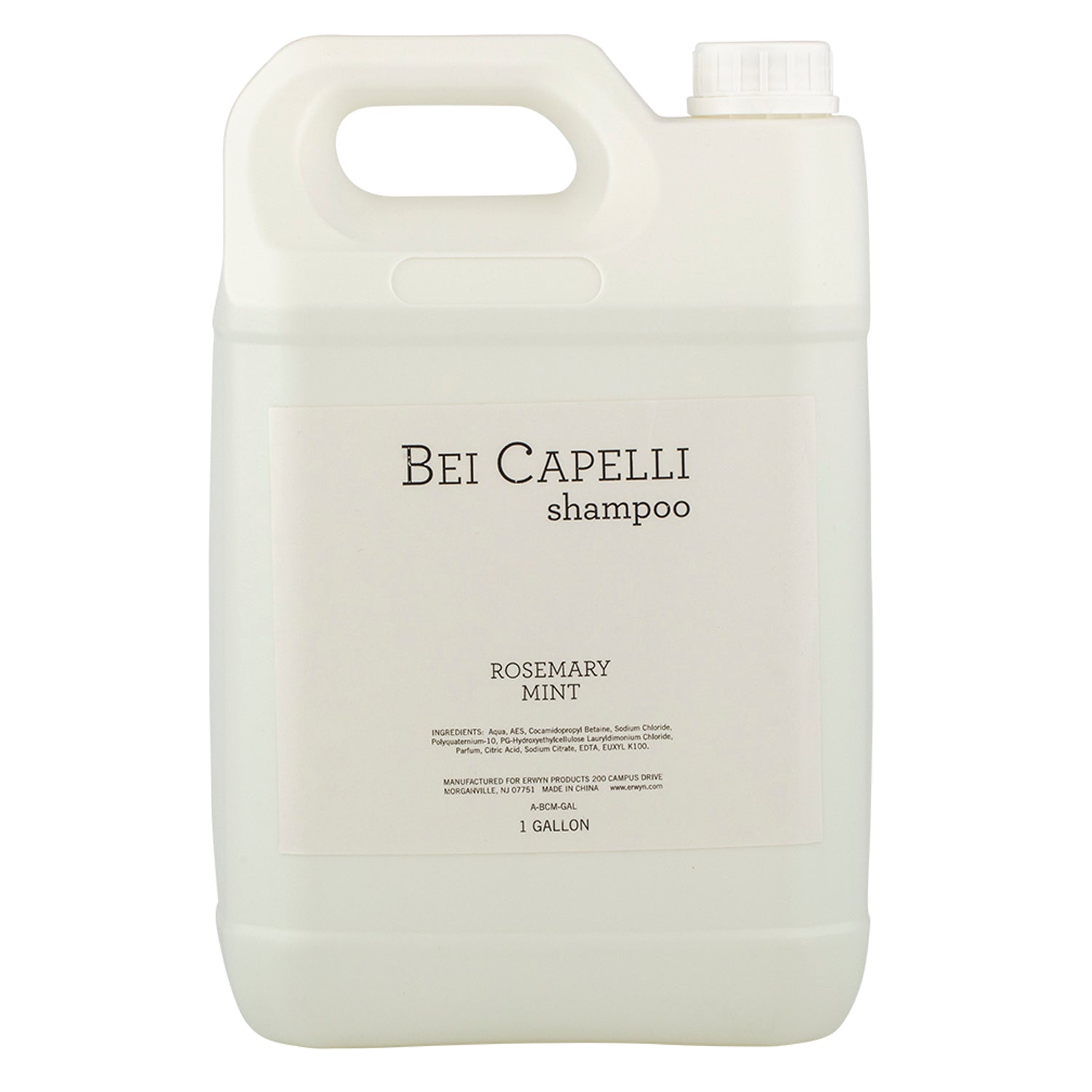 BEI CAPELLI Monogram 1 Gallon Shampoo | Erwyn Products